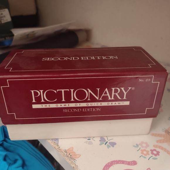 Games | Vtg 1987 Pictionary Second Edition Quick Draw Charades Game Vtg ...